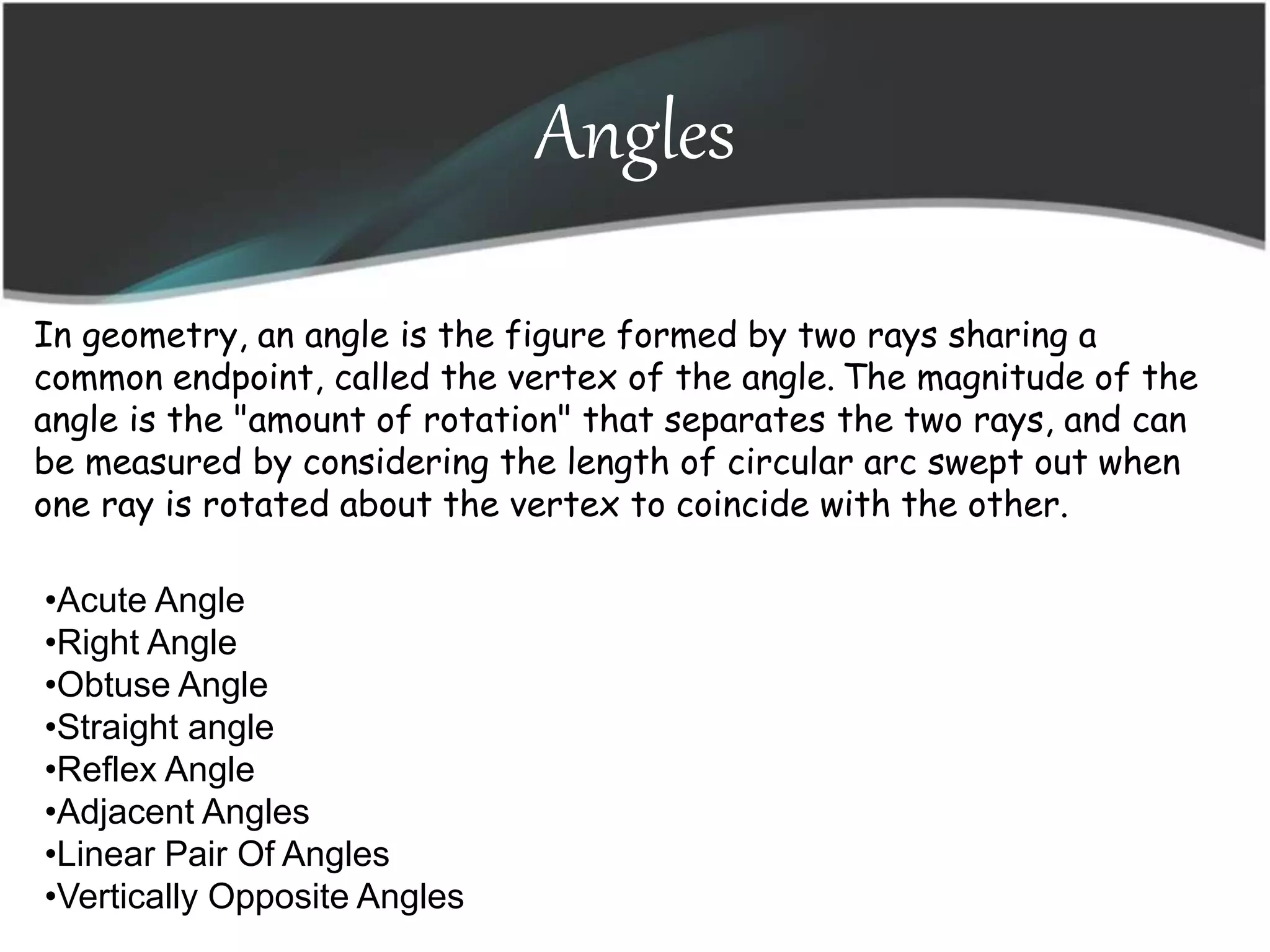 Lines and angles class 9 ppt made by hardik kapoor | PPTX
