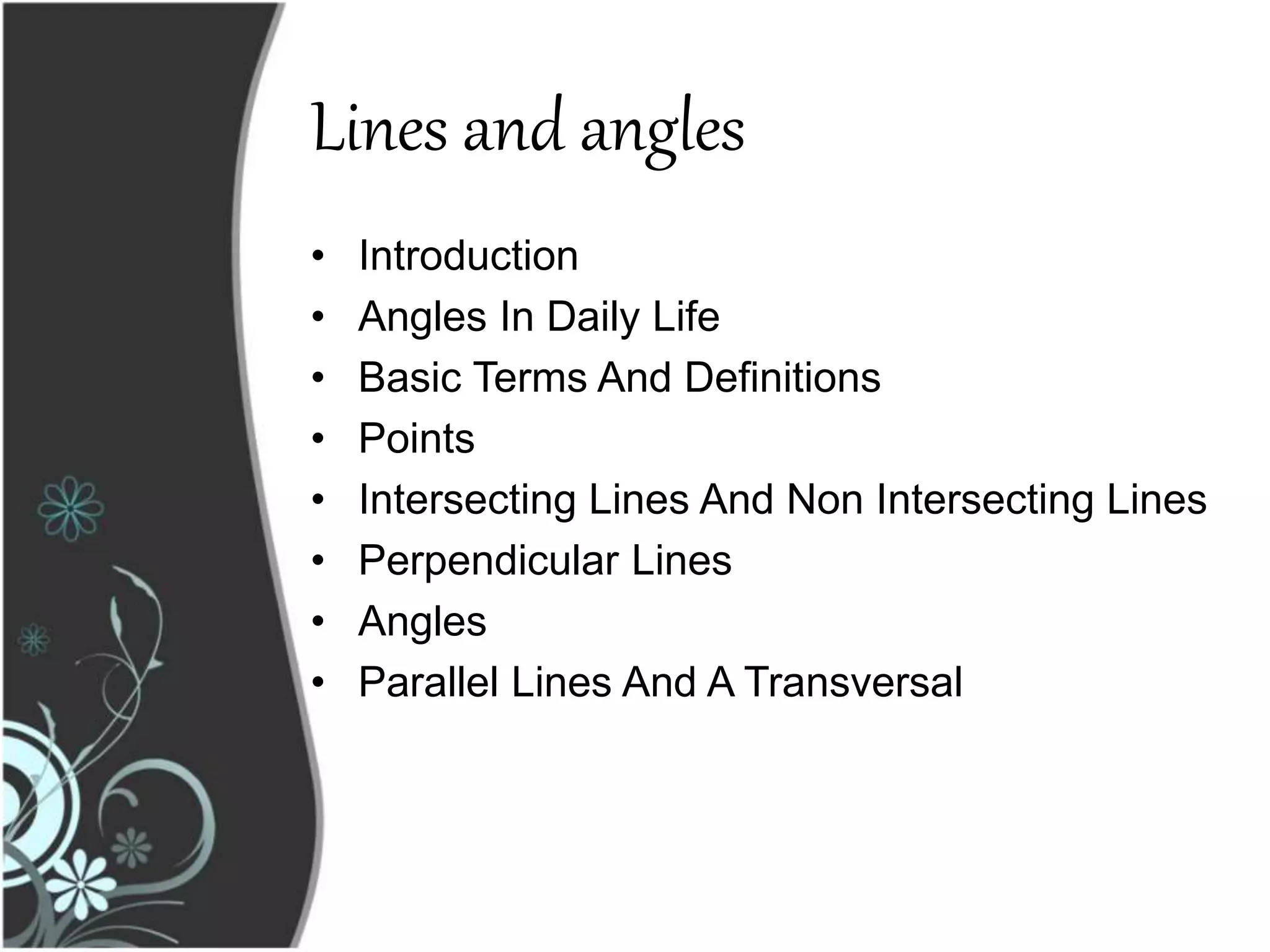 Lines and angles class 9 ppt made by hardik kapoor | PPTX