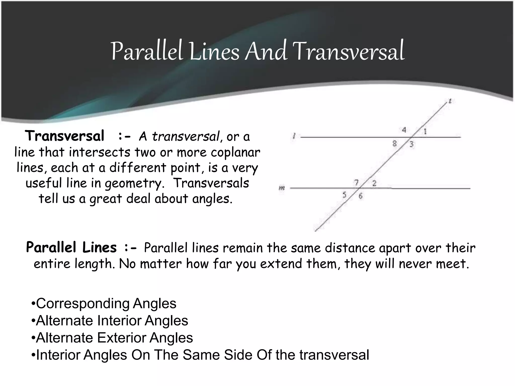 Lines and angles class 9 ppt made by hardik kapoor | PPTX