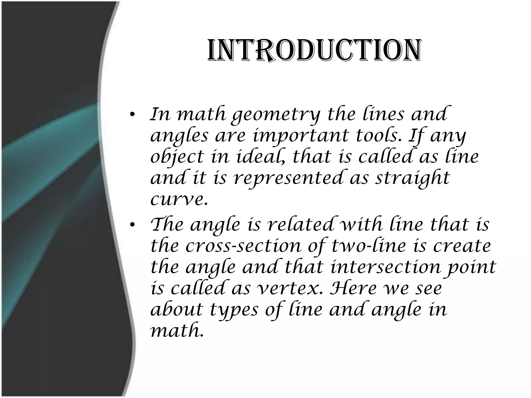Lines and angles | PPTX