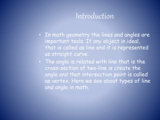 Lines and angles | PPTX