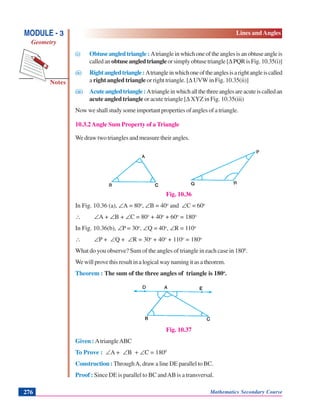 Lines and angles /GEOMETRY | PDF