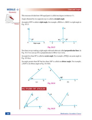 Lines and angles /GEOMETRY | PDF
