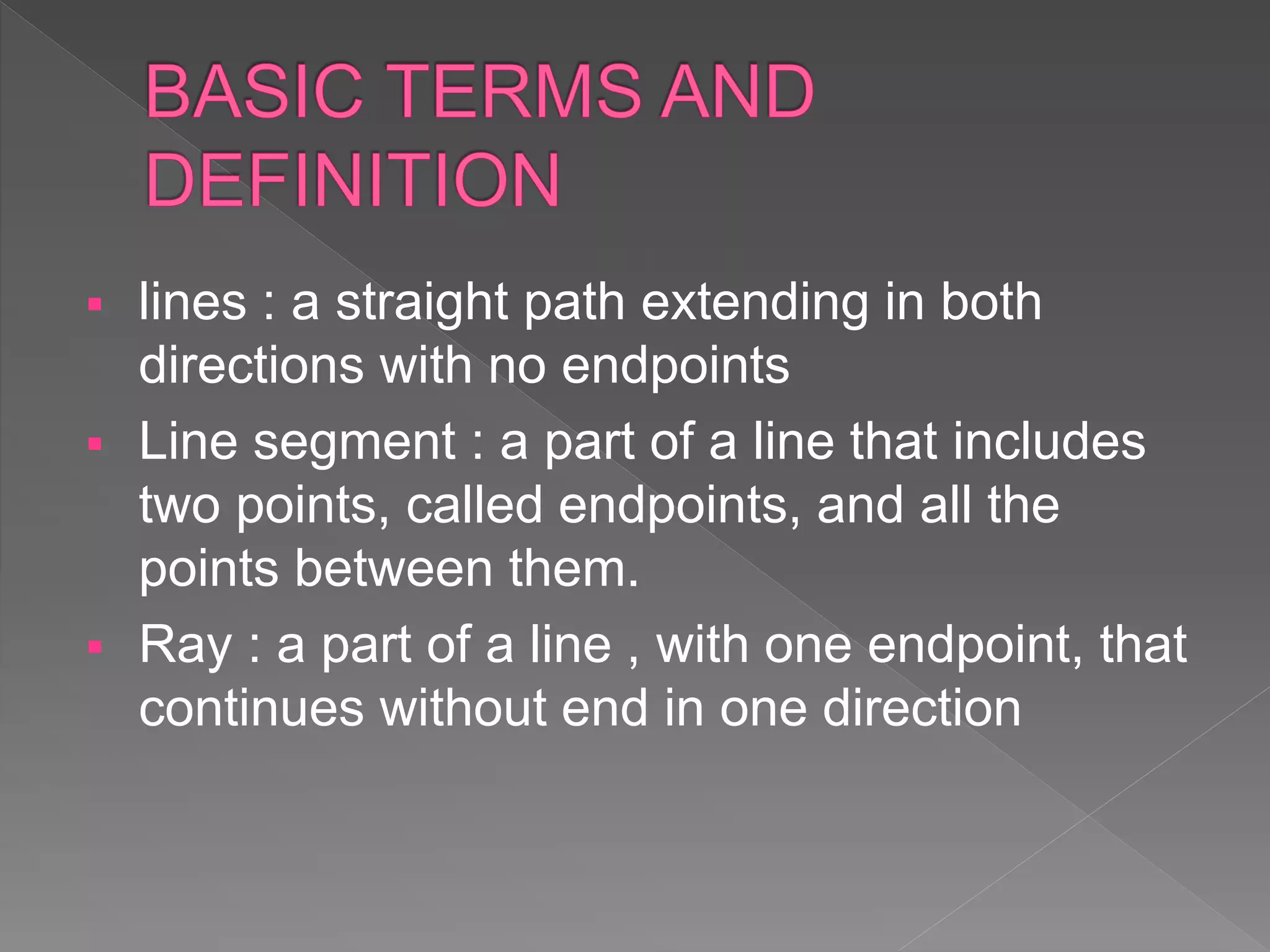Lines and angles | PPT