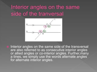 Lines and angles | PPTX