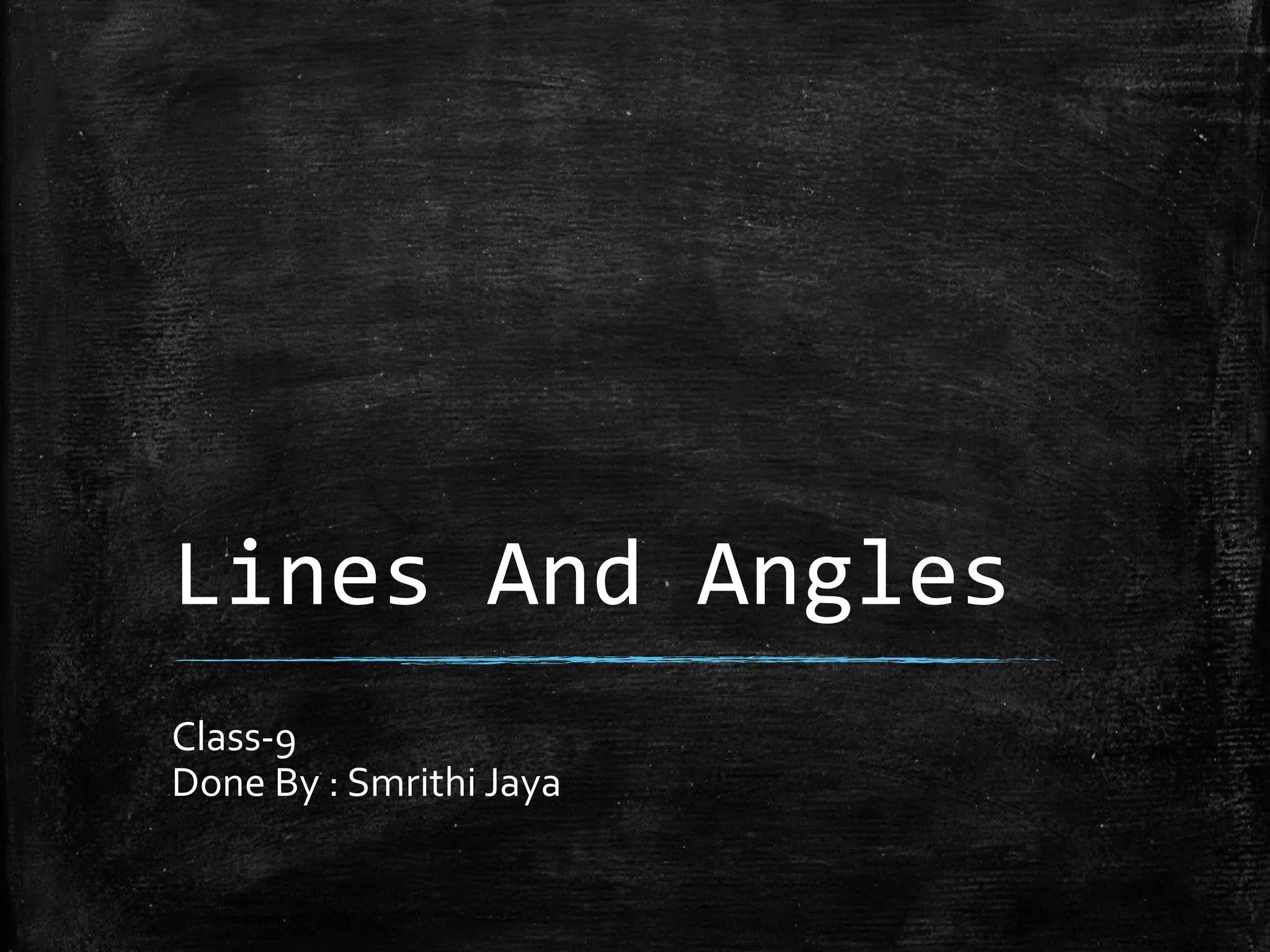 Lines and angles Class 9 _CBSE | PDF