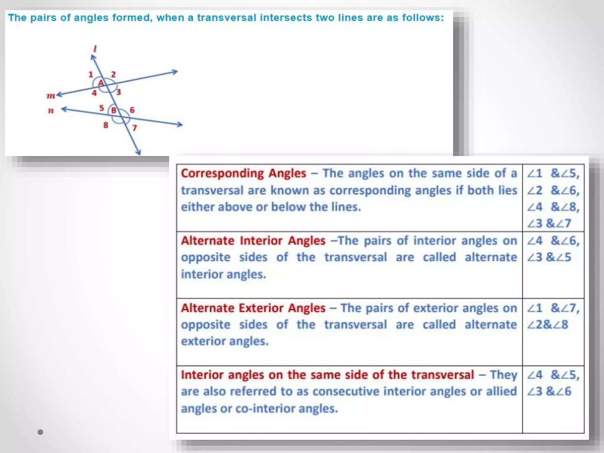 Lines and angles | PPTX