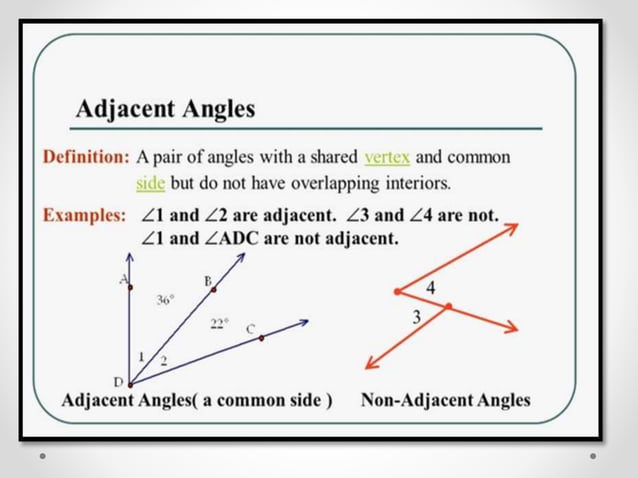 Lines and angles | PPTX | Geography | Science