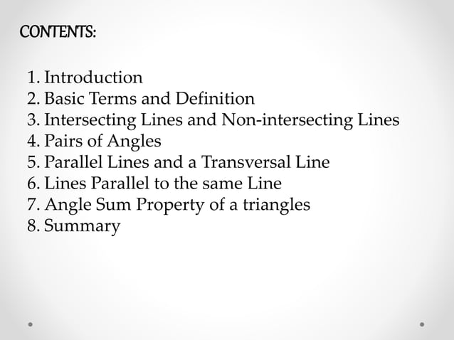 Lines and angles | PPTX | Geography | Science