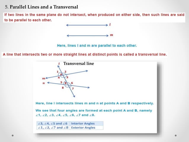 Lines and angles | PPTX | Geography | Science