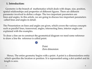 Lines and angles | PPTX