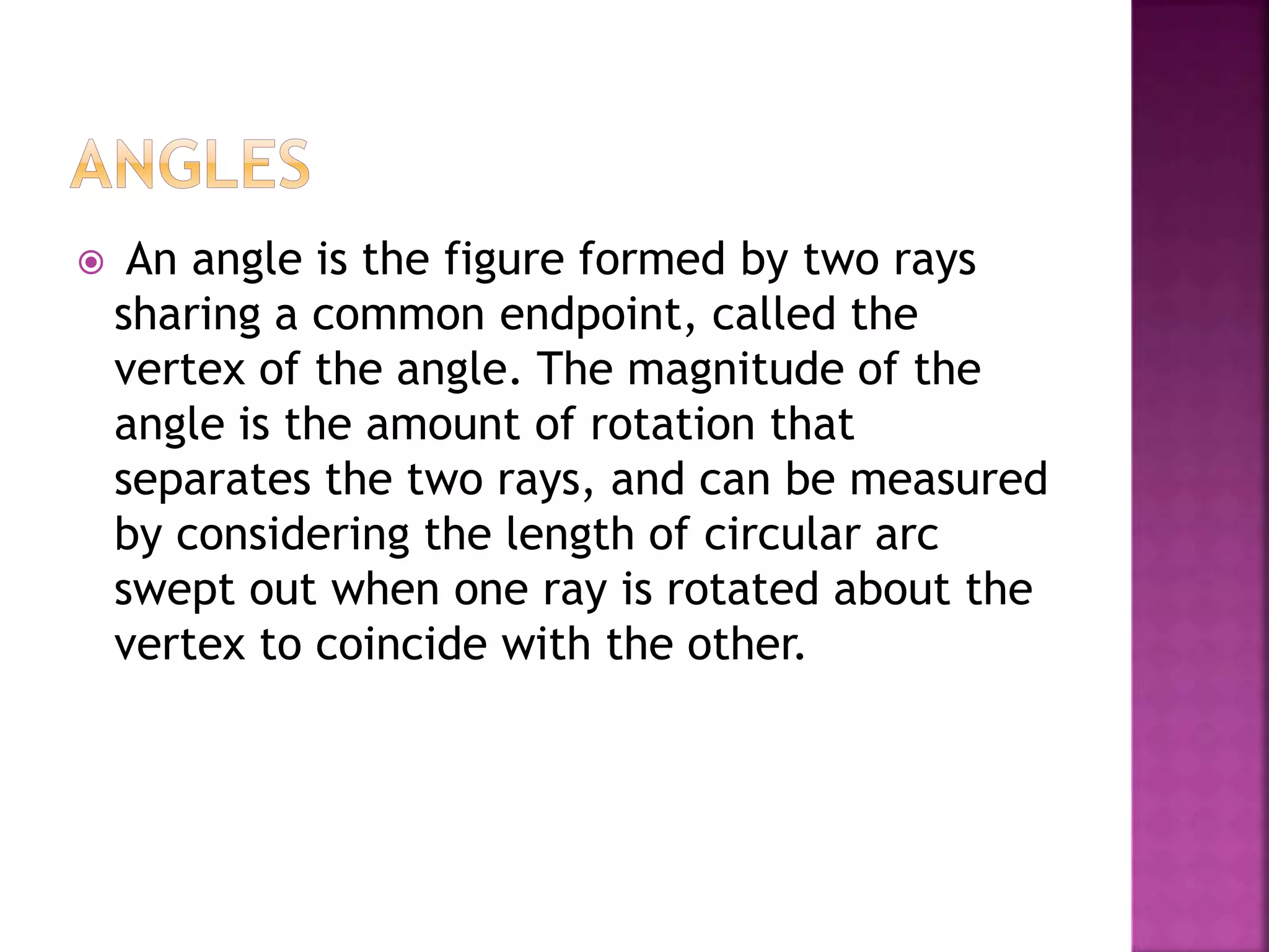 Lines and angles class 7 mathematics | PPTX