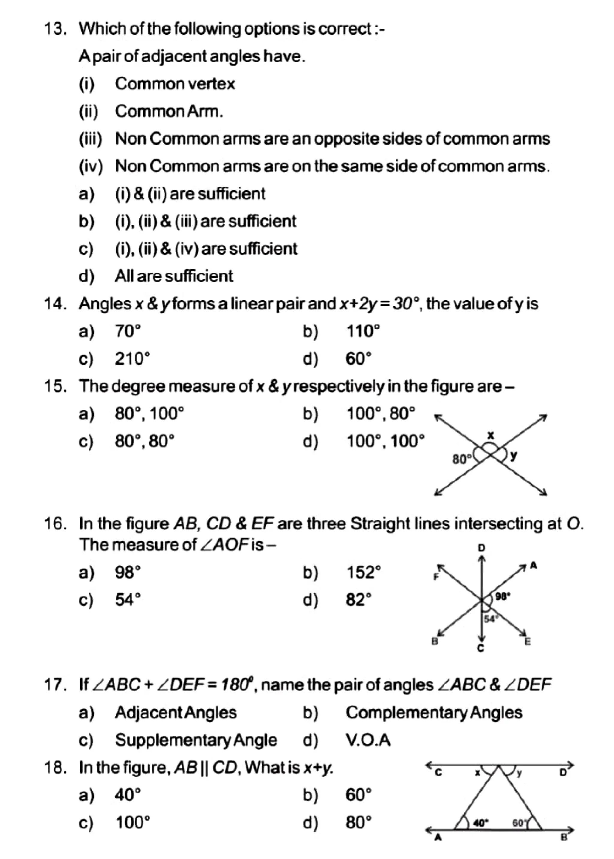 Lines and Angles Notes.pdf class 9th Lines and Angles Notes | PDF