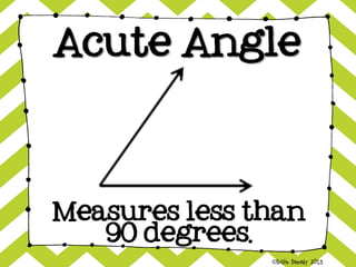 Geometry Posters: Types of Angels & Lines | PPT