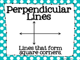 Geometry Posters: Types of Angels & Lines | PPT