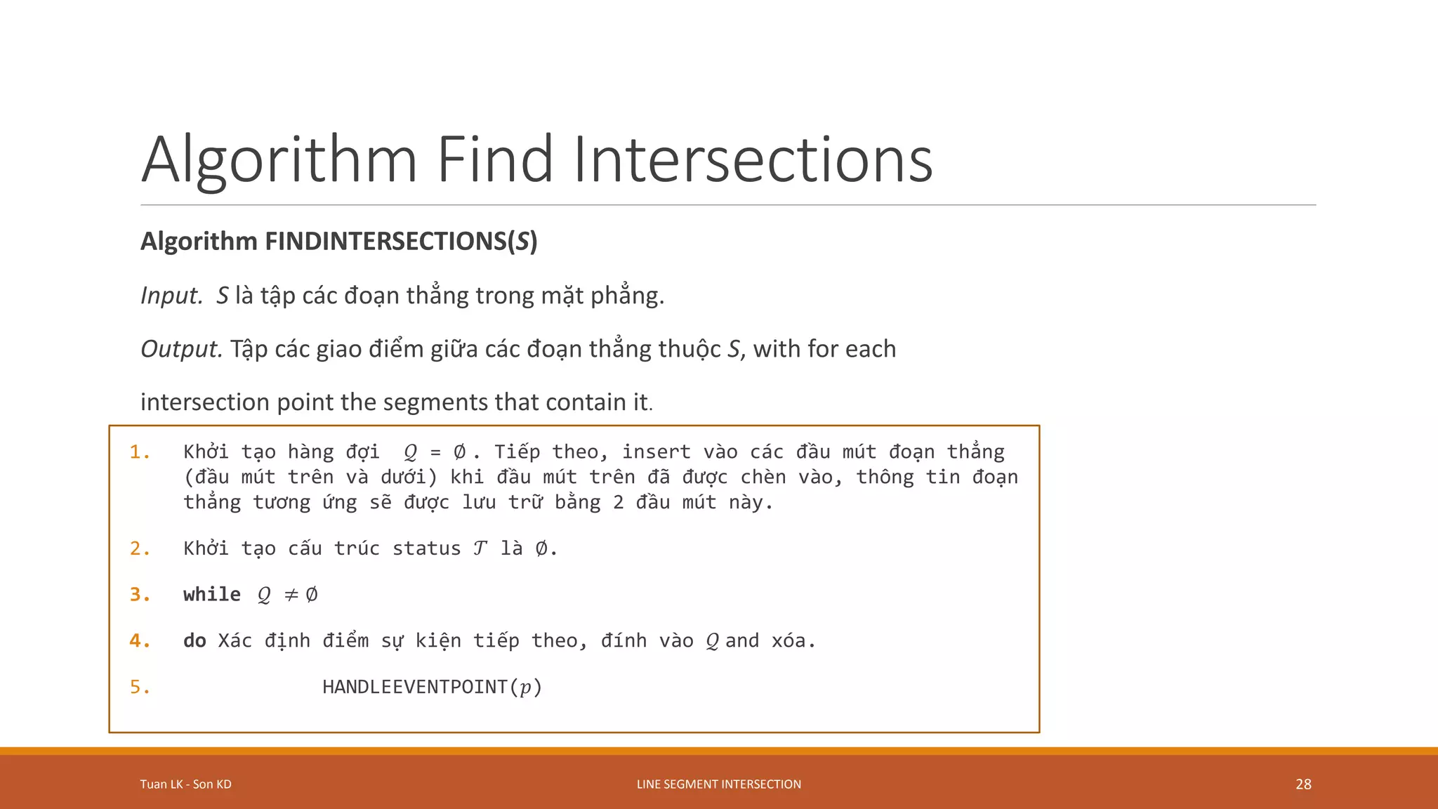 Line segment intersection introduction | PPTX