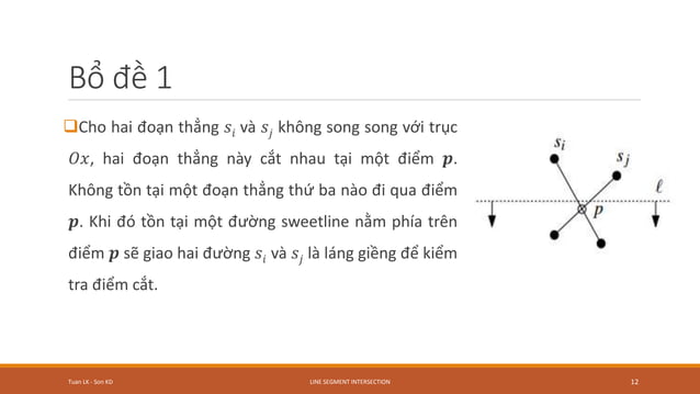 Line segment intersection introduction | PPT Line segment intersection introduction | PPT