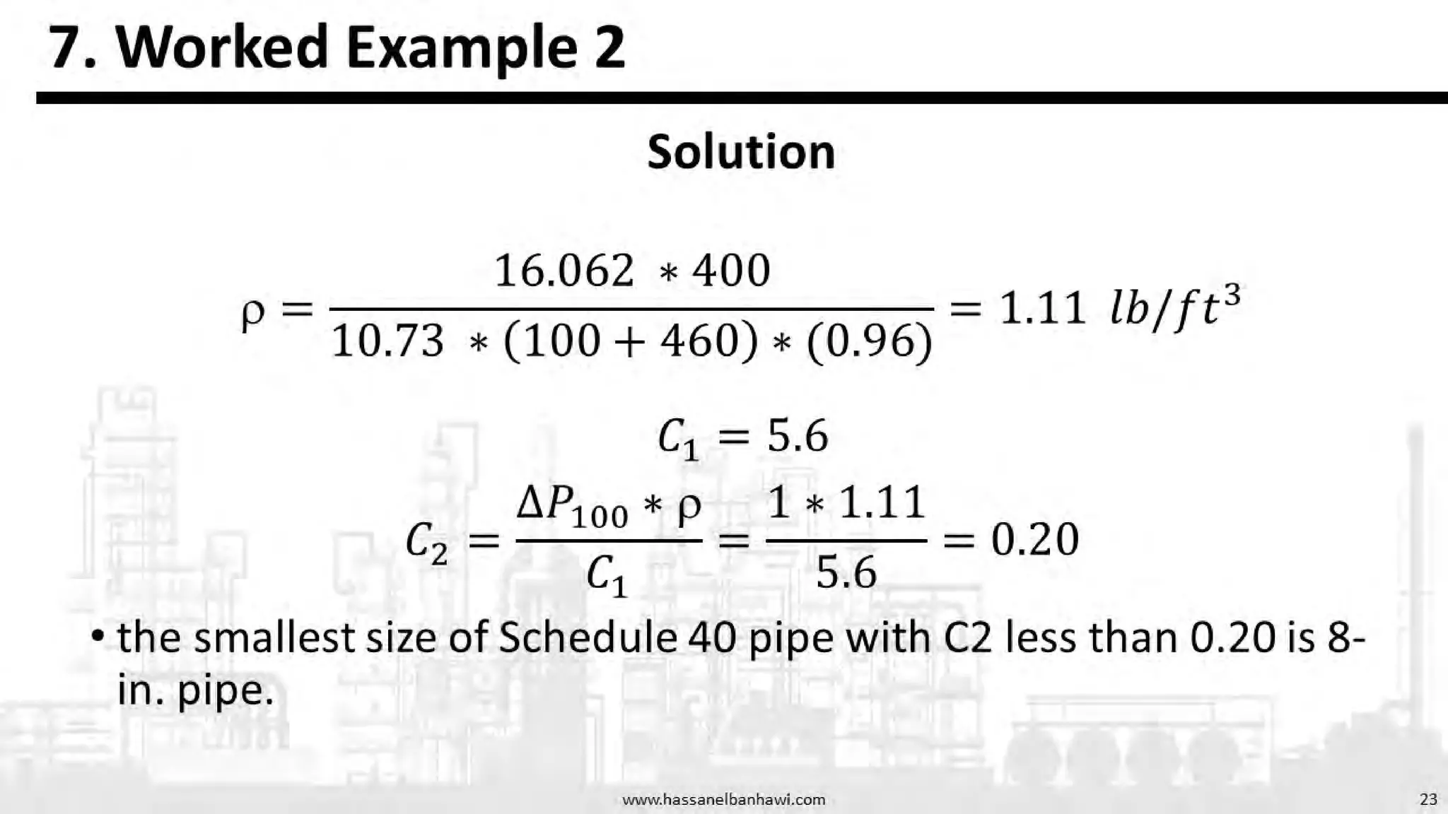 Line Sizing presentation on Types and governing Equations. | PDF