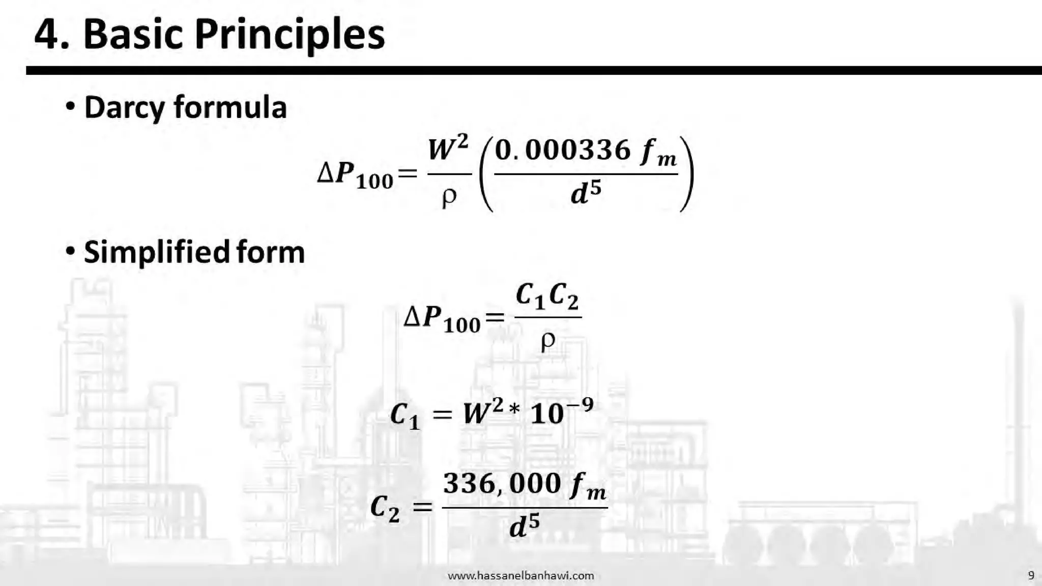 Line Sizing presentation on Types and governing Equations. | PDF