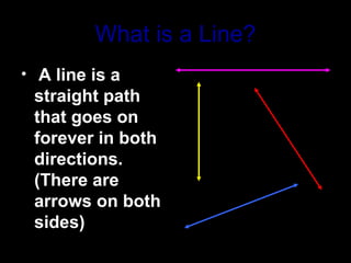 Line Segments Lines And Rays
