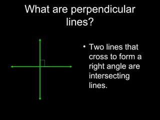 Perpendicular Line Segments