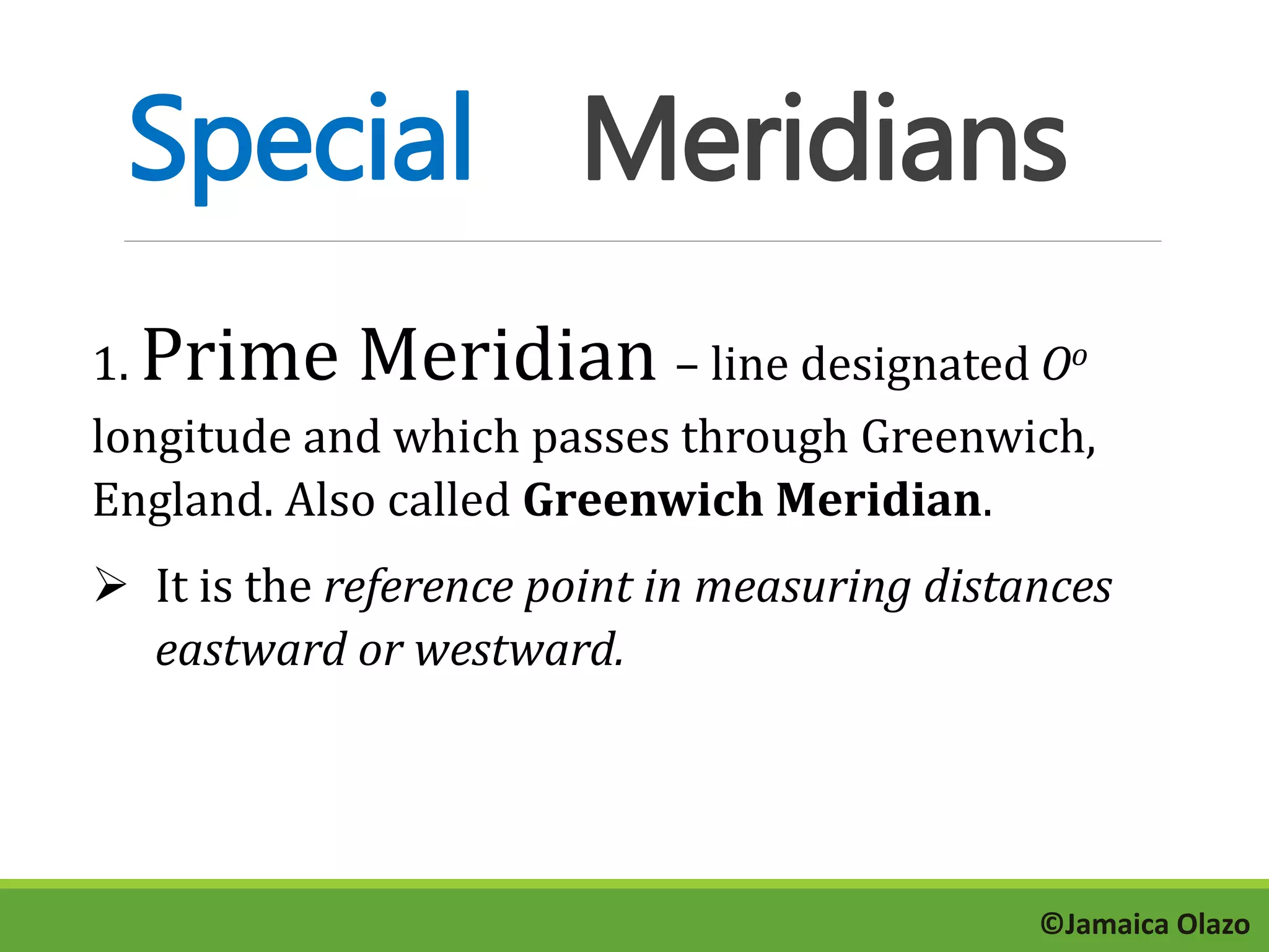 Lesson 4: Lines on the globe | PPSX