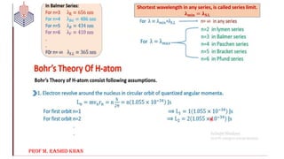Physics (formula sheet for)line spectrum | PDF