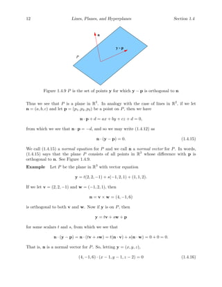 Lines, planes, and hyperplanes | PDF