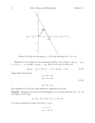 Lines, planes, and hyperplanes | PDF