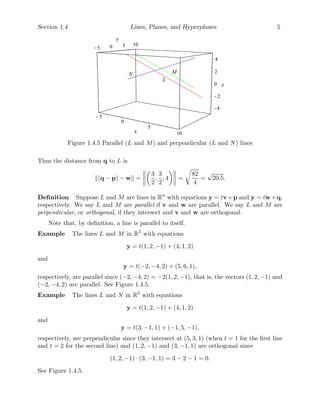 Lines, planes, and hyperplanes | PDF
