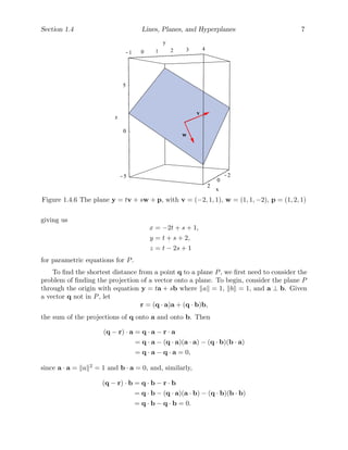 Lines, planes, and hyperplanes | PDF