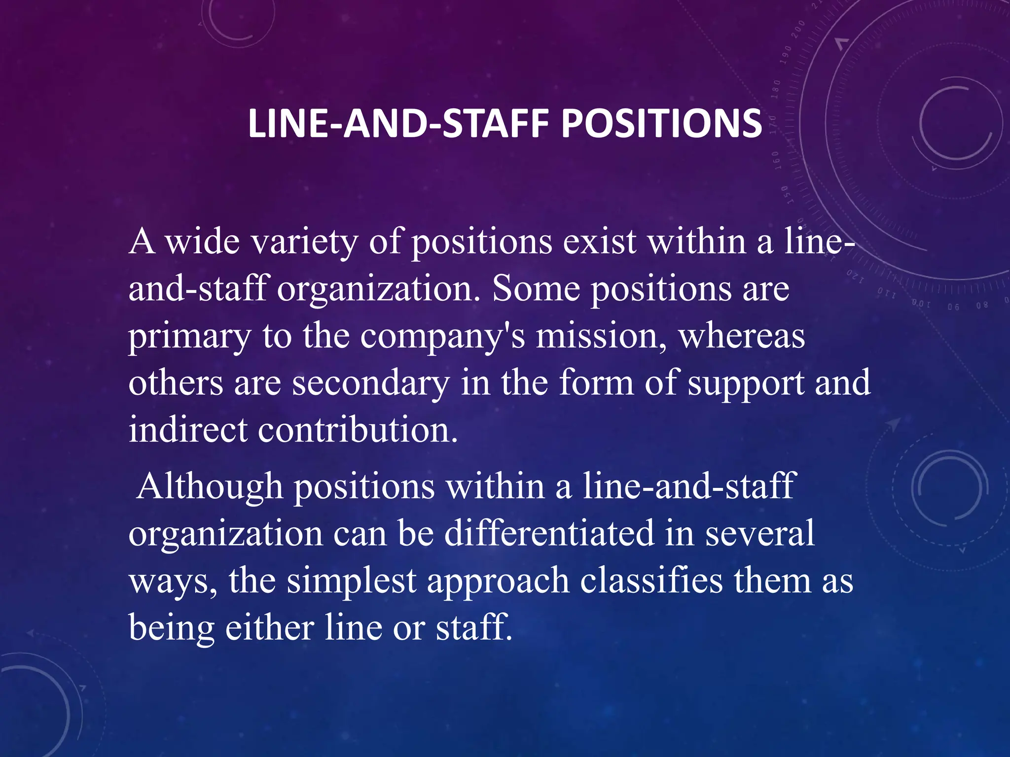 Line and Staff Organization with their rule and duties | PPT | Free ...