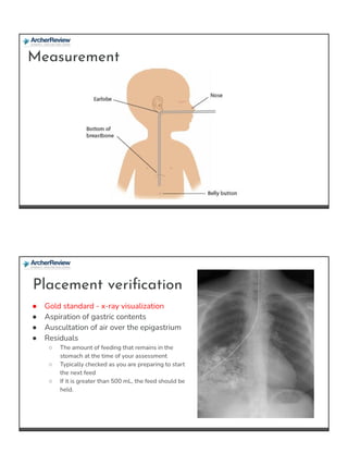 ARCHER NCLEX REVIEW Lines, tubes, and drains | PDF