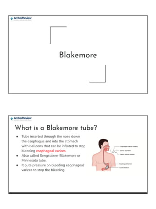 ARCHER NCLEX REVIEW Lines, tubes, and drains | PDF
