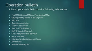 Line study of sewing section ( a detail overview) | PPT