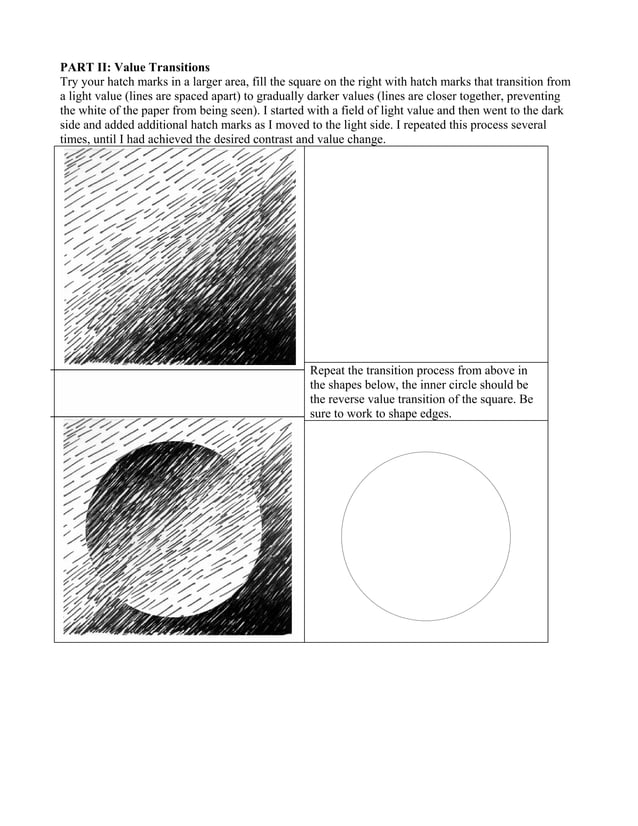 Line texture value_worksheet for wood burning | PDF