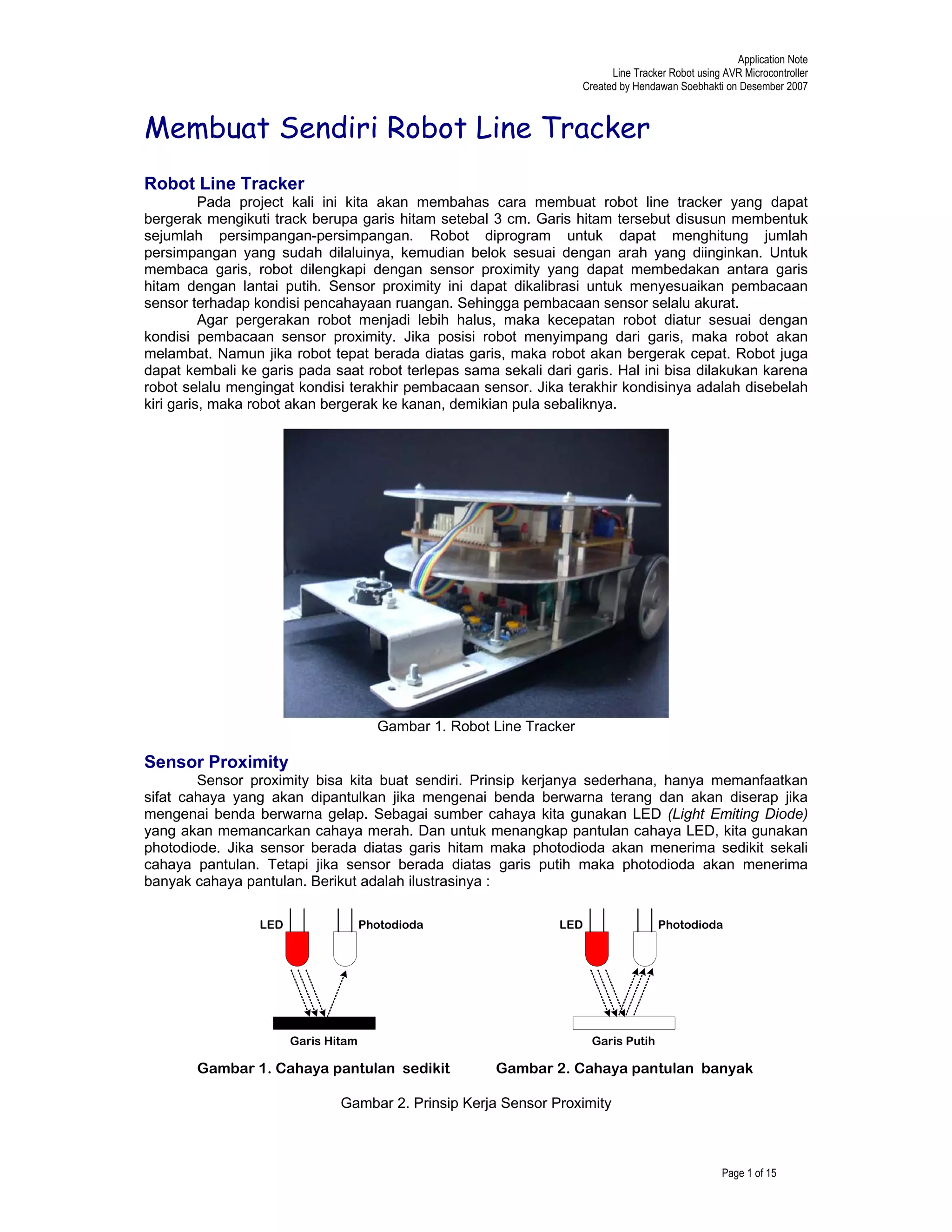Line tracker robot avr atmega8535 | PDF