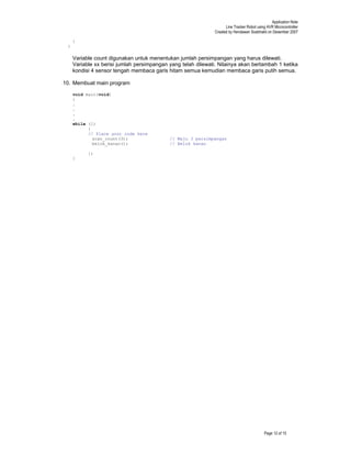 Line tracker robot avr atmega8535 | PDF