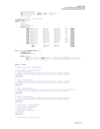 Line tracker robot avr atmega8535 | PDF