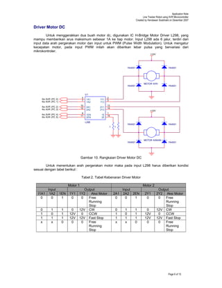 Line tracker robot avr atmega8535 | PDF