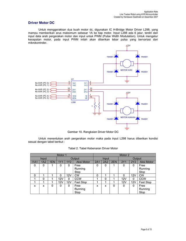 Line tracker robot avr atmega8535 | PDF