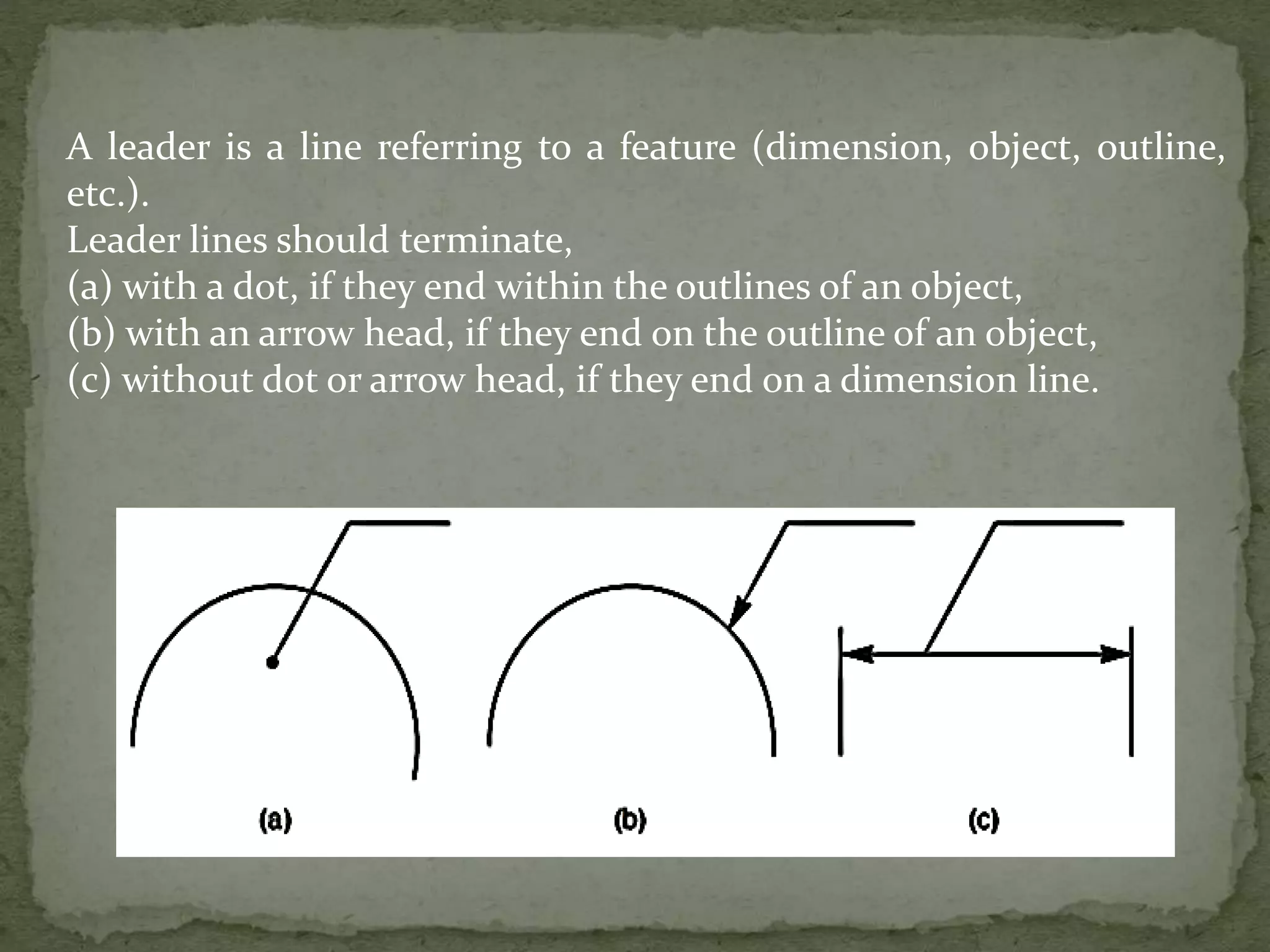 Line Types In Engineering Drawing | PPTX