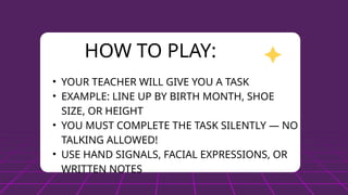 Line Up Activity For Kids and Adult..... | PPTX