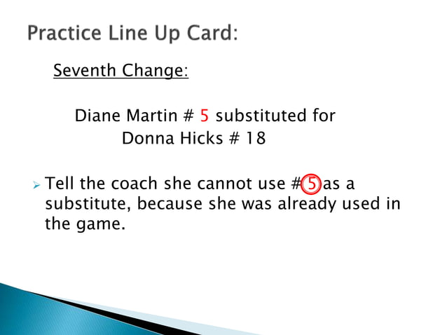 Lineup Card Managment | PPT