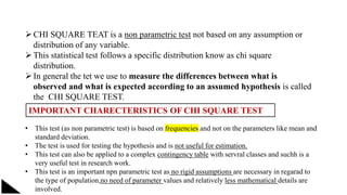 linearity concept of significance, standard deviation, chi square test ...