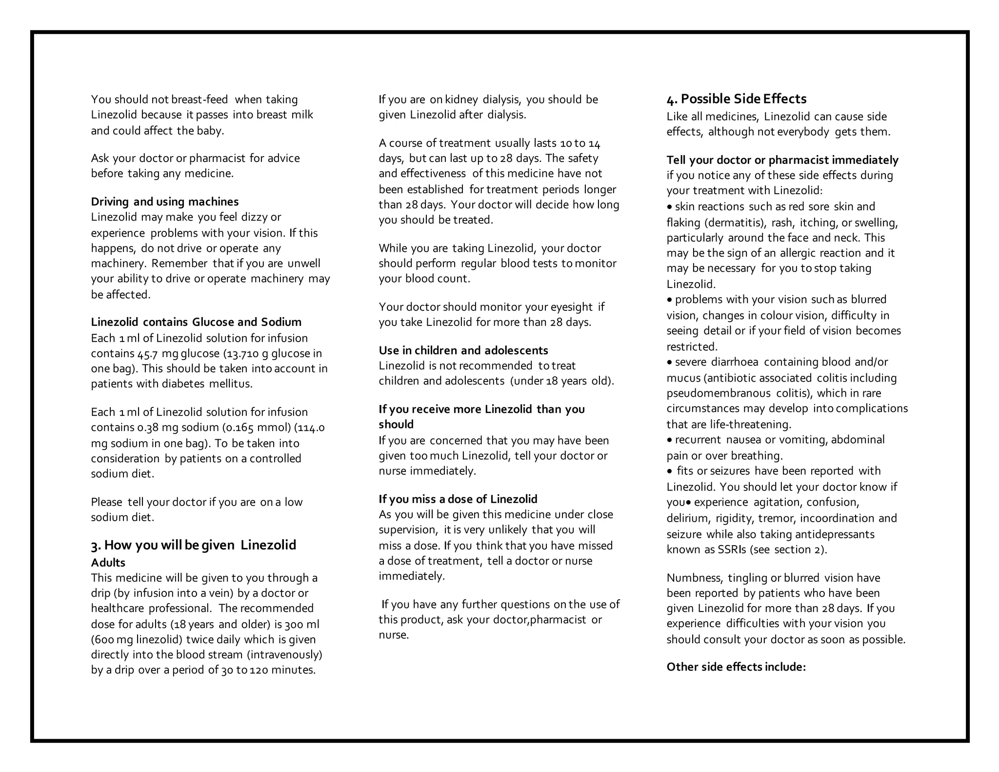 Linezolid 2mg per ml solution for infusion pil, taj pharmaceuticals. | DOCX