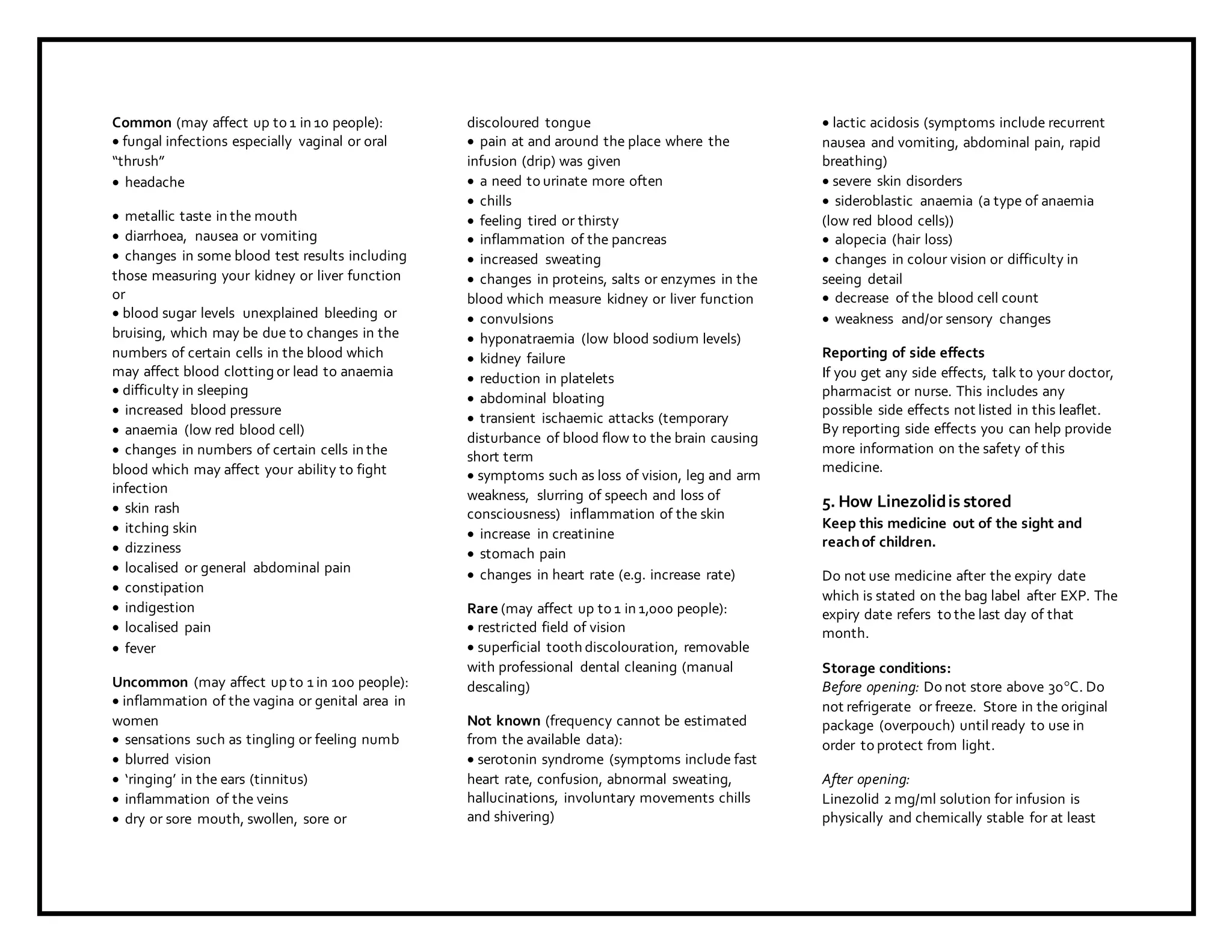Linezolid 2mg per ml solution for infusion pil, taj pharmaceuticals. | DOCX