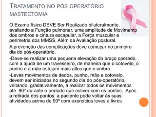 Linfedema pós mastectomia | PPTX