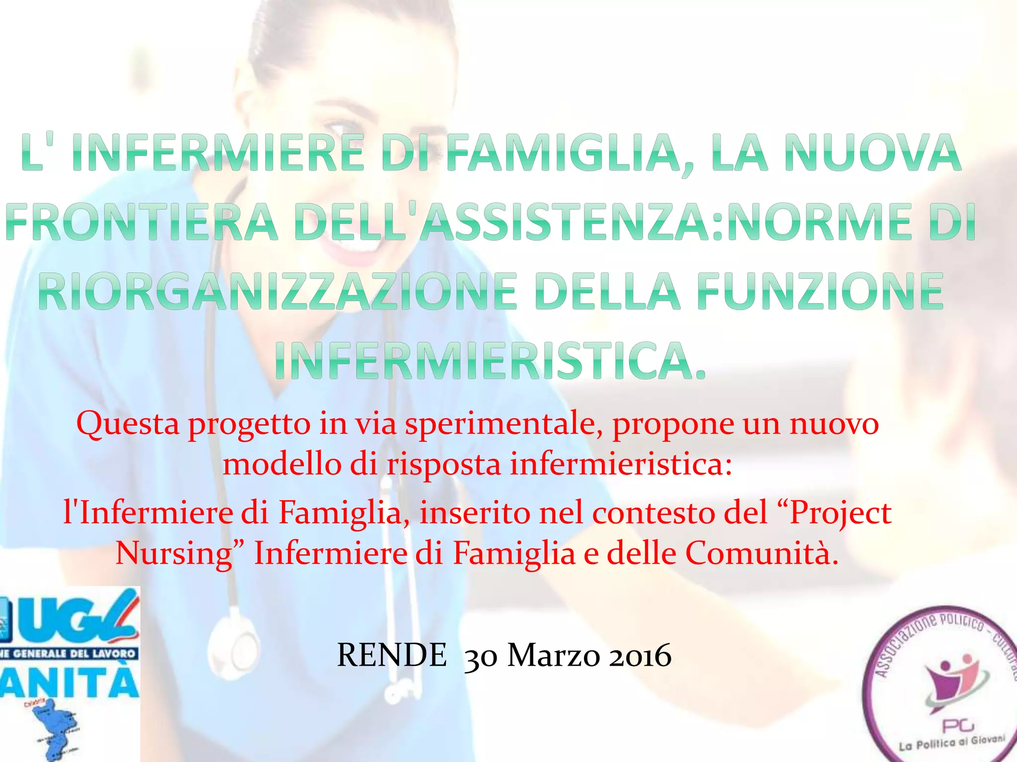 Project Nursing L'infermiere di famiglia | PPTX
