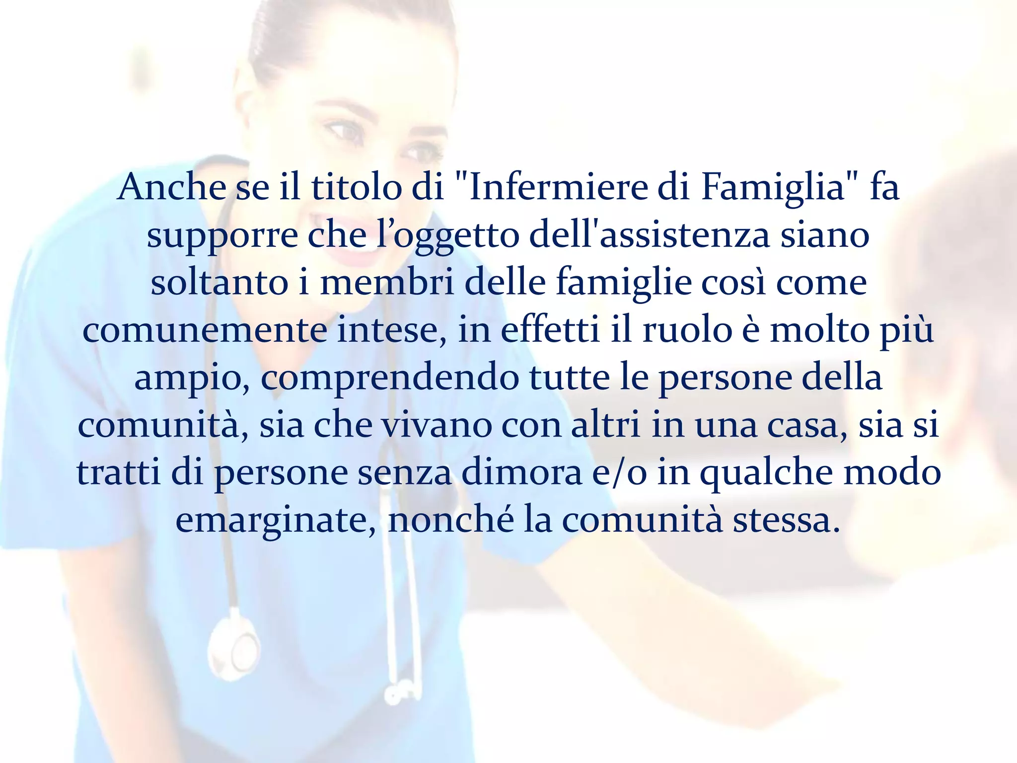 Project Nursing L'infermiere di famiglia | PPTX